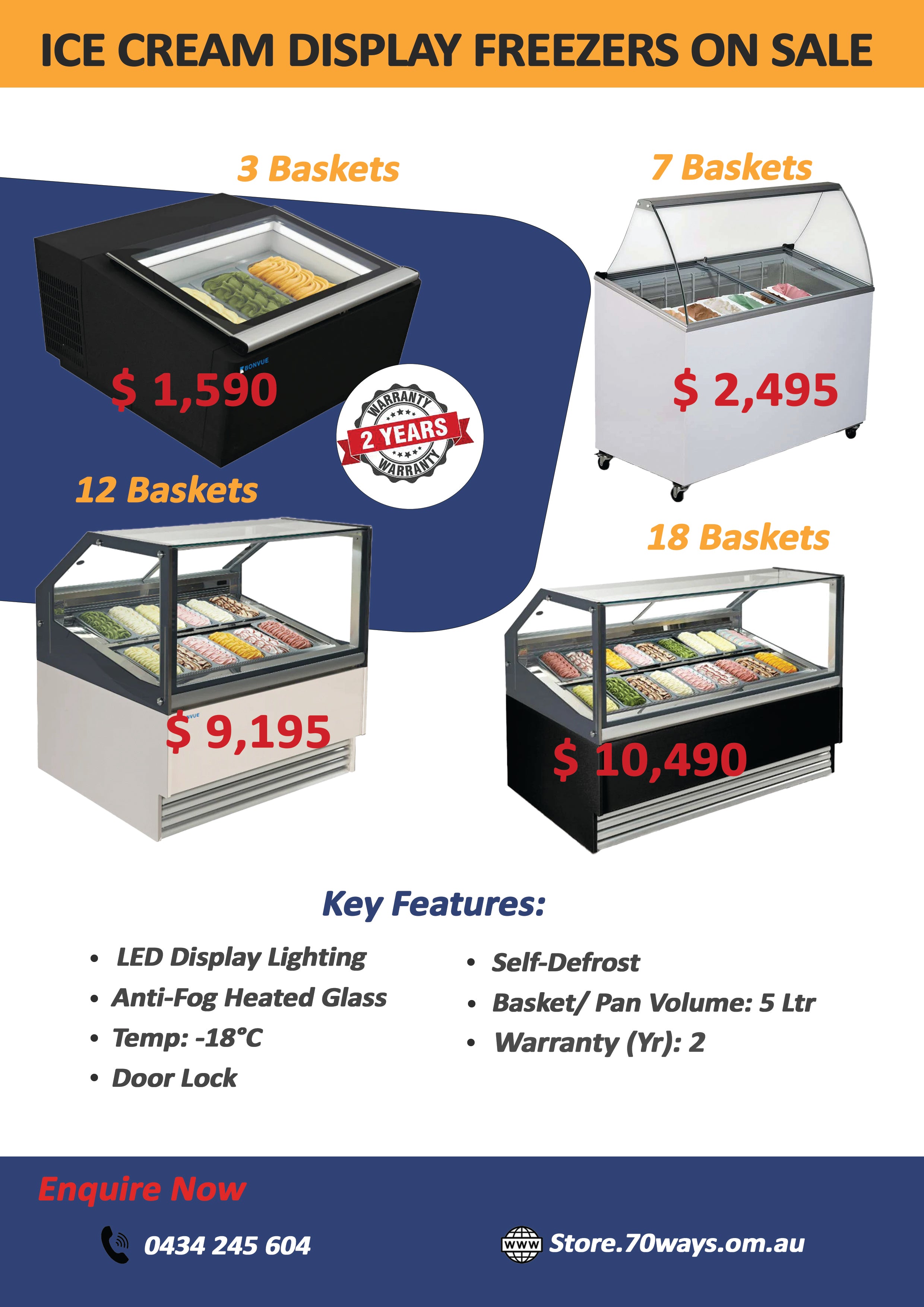 Ice Cream Display Freezers On Sale – 70 Ways