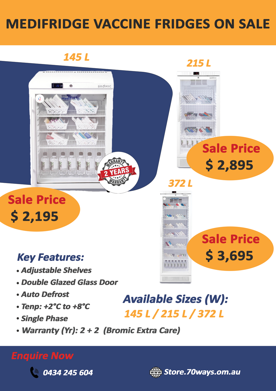 Medical and Vaccine Fridges – 70 Ways